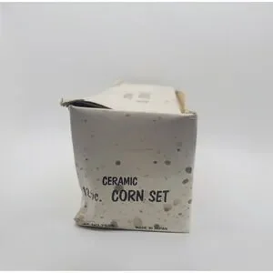 Vintage | Dining | Vintage Ceramic Corn On The Cob Serving Set 2pc Made ...